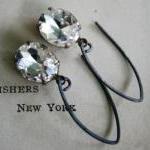 Clear Jewel Earrings on Luulla