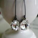 Clear Jewel Earrings on Luulla