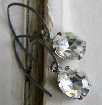 Clear Jewel Earrings on Luulla